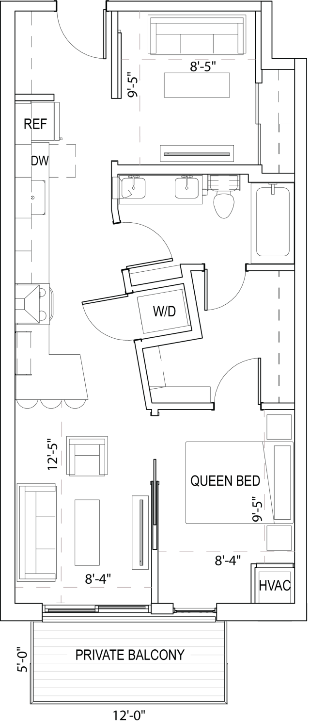Plan Q - Lucille Apartments
